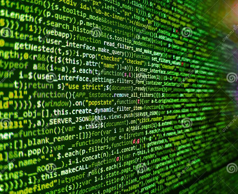 Big Data Storage and Cloud Computing Representation. Screen of Web ...