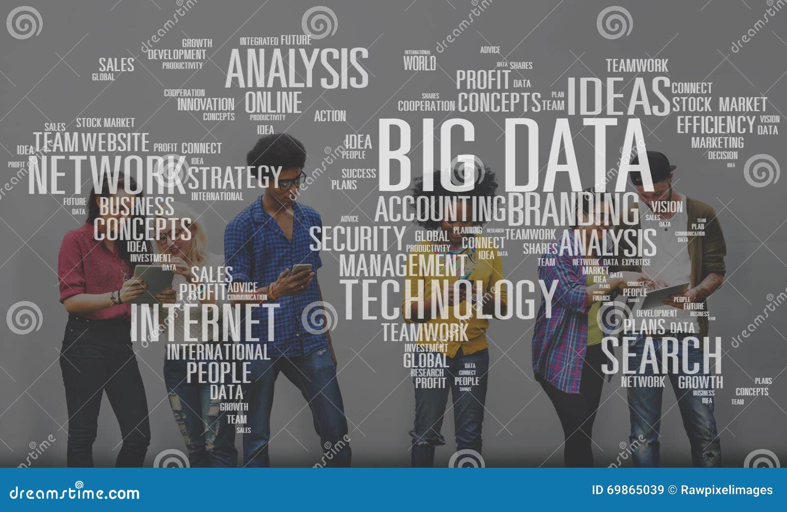 Big Data Storage Online Cloud Data Center Web Concept Stock Image ...