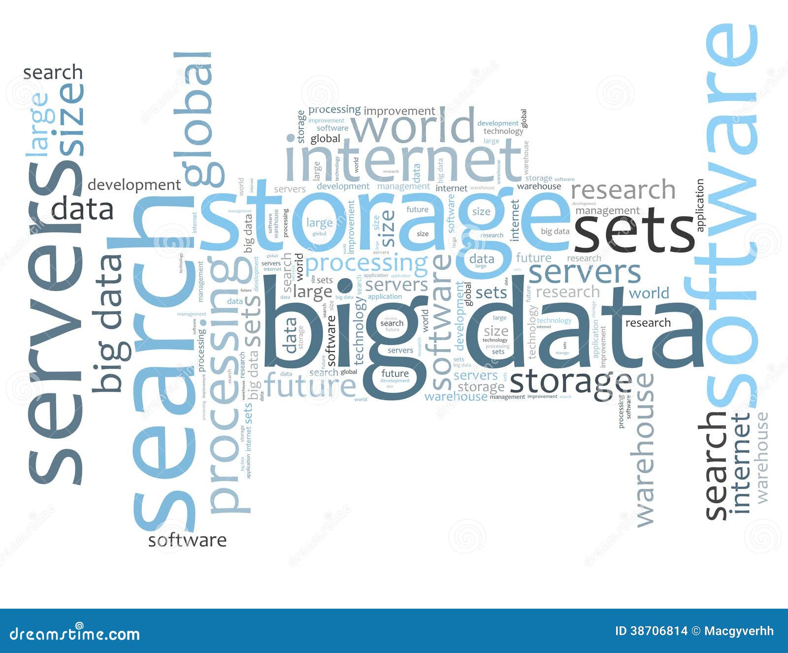 Big data stock illustration. Illustration of storage - 38706814