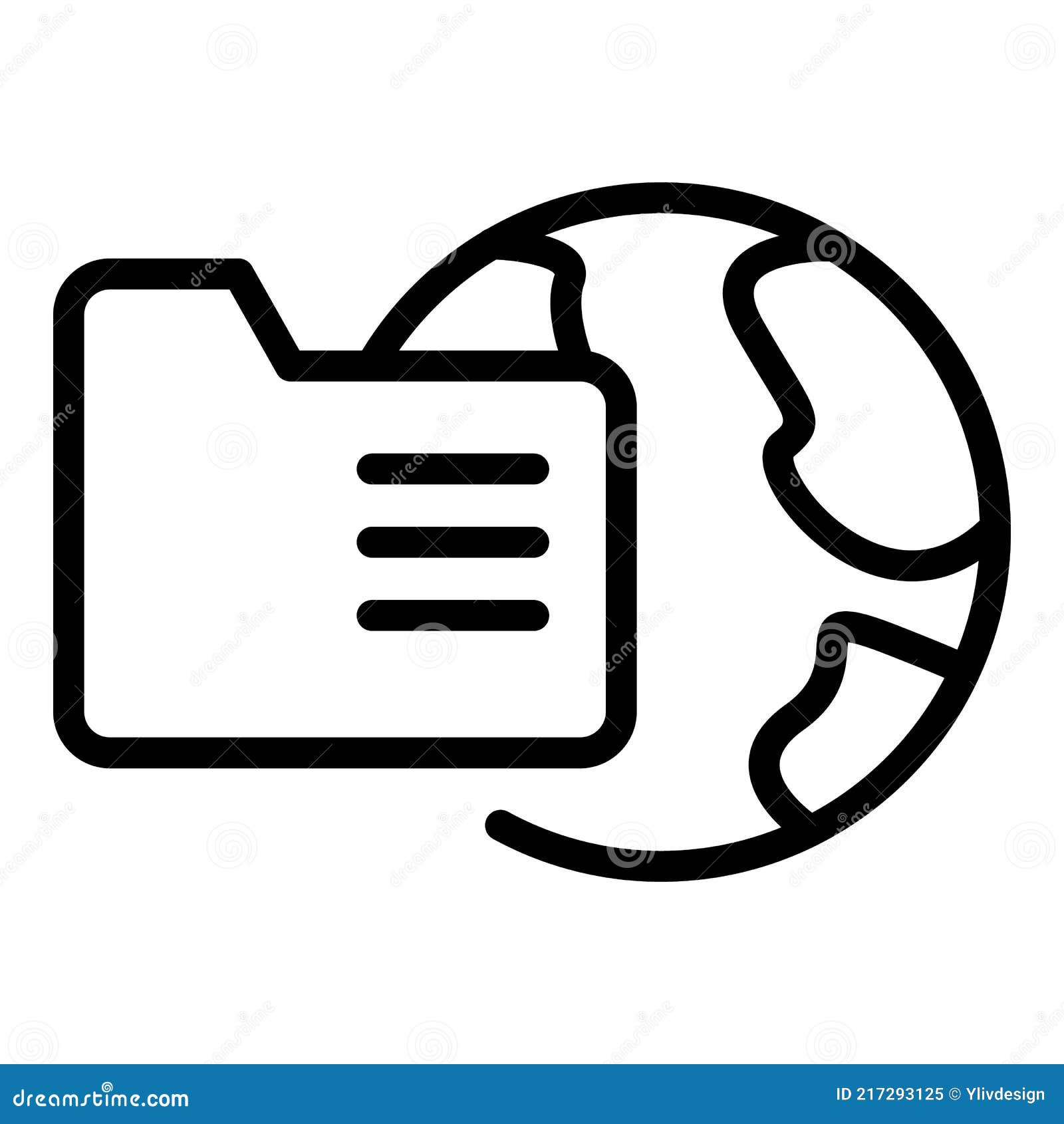 Big Data Strategy Icon, Outline Style Stock Vector - Illustration of ...