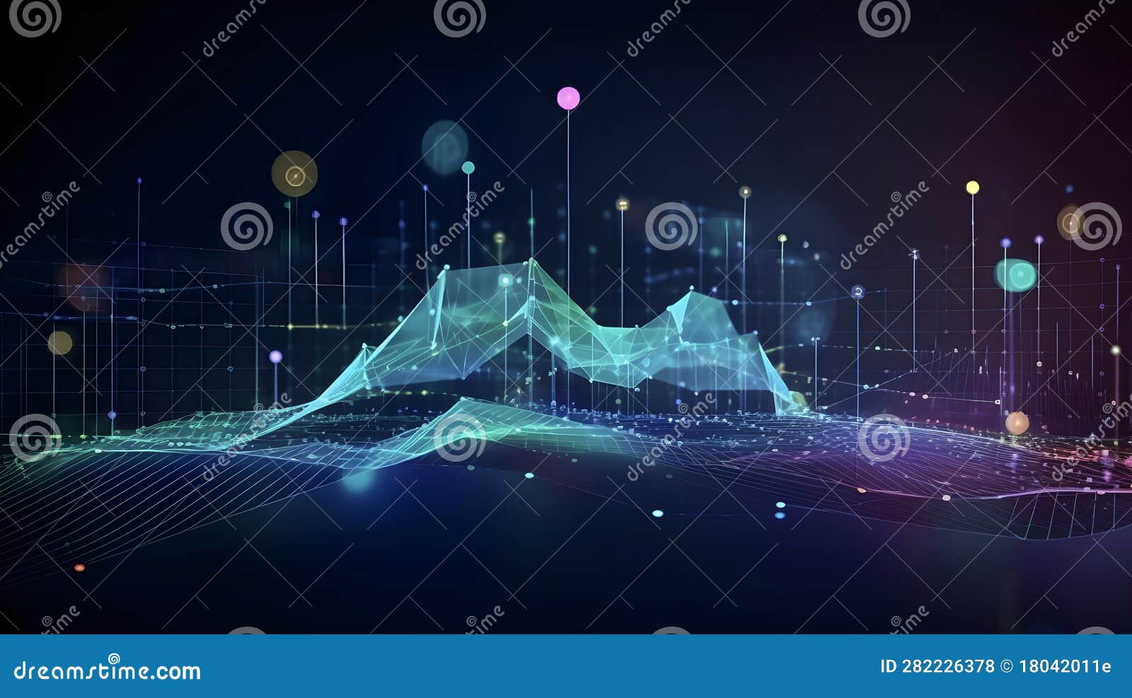 Big Data Stream Futuristic Infographic, Digital Futuristic Technology ...