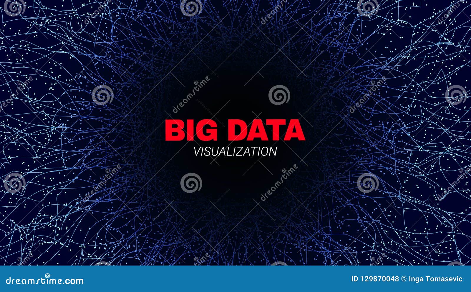 Abstract Data Stream Vector Poster. Stock Vector - Illustration of ...