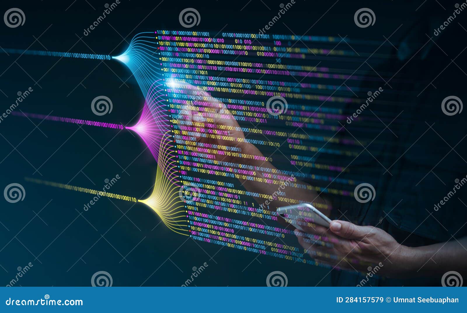 Big Data Technologies And Data Science Data Scientists Use Computers To Compute Analyze