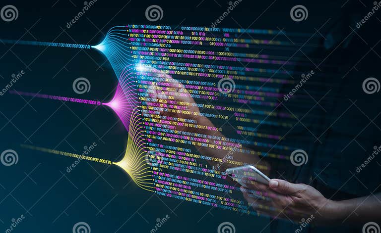 Big Data Technologies And Data Science Data Scientists Use Computers To Compute Analyze