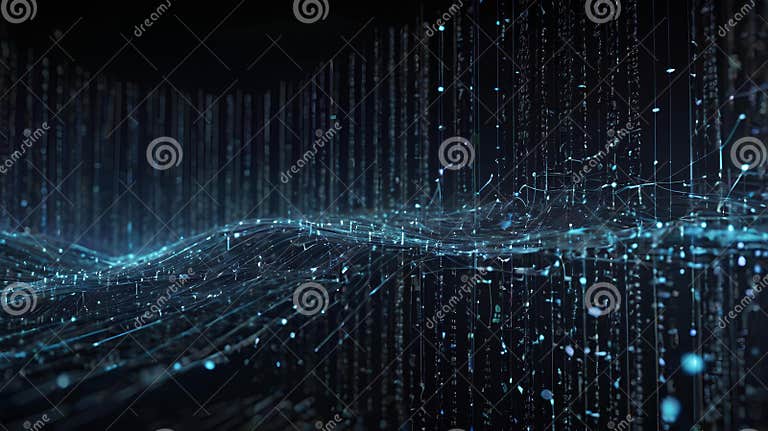 Big Data Technology And Data Science Network Connection Stock