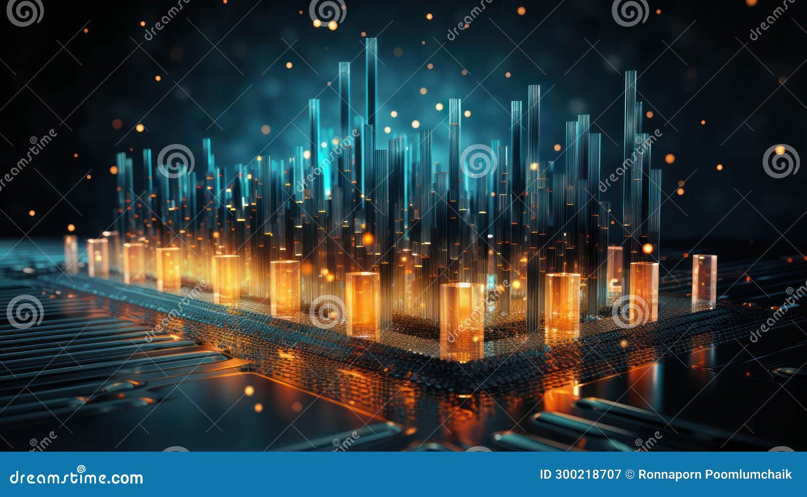 Big Data Technology and Data Science Illustration Stock Image - Image ...