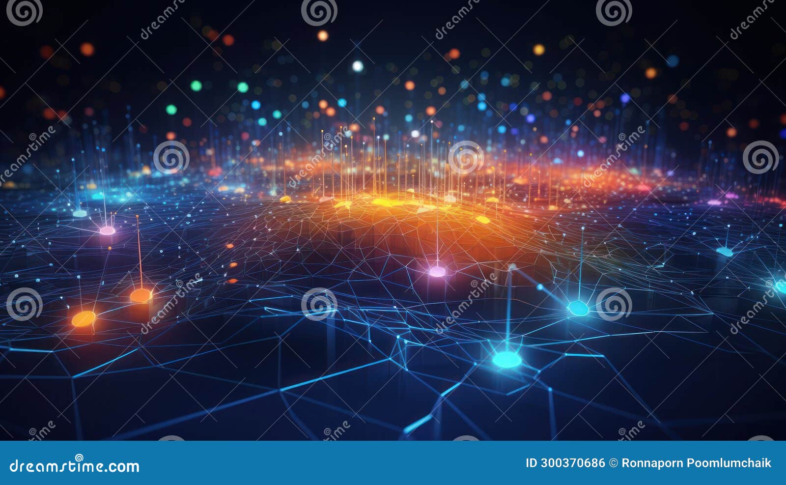 Big Data Technology and Data Science Illustration Stock Photo - Image ...