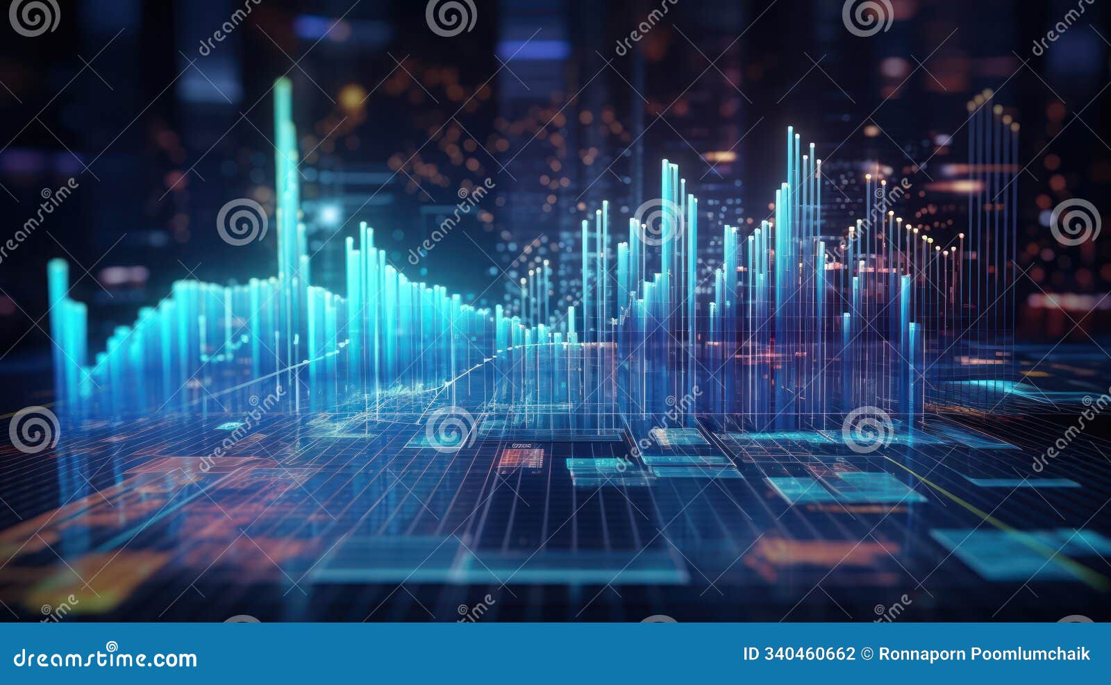 Big Data Technology and Data Science Illustration Stock Illustration ...