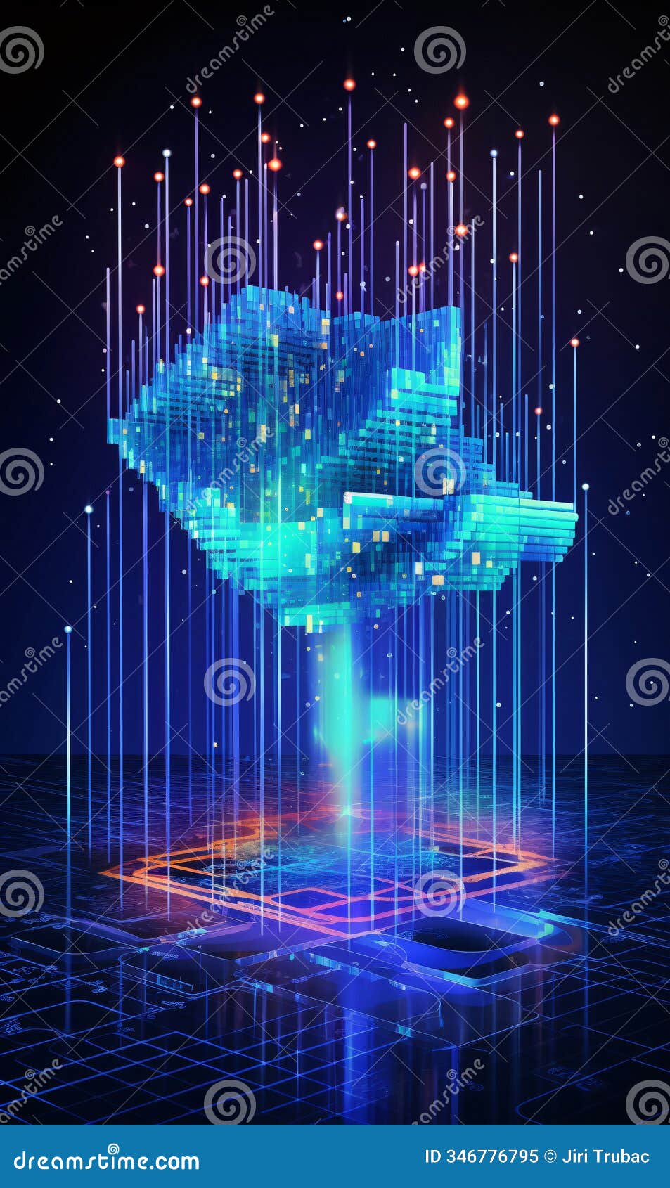 Big Data Technology And Data Science Illustration. Data Flow Concept ... Big Data Technology And Data Science Illustration. Data Flow Concept ...