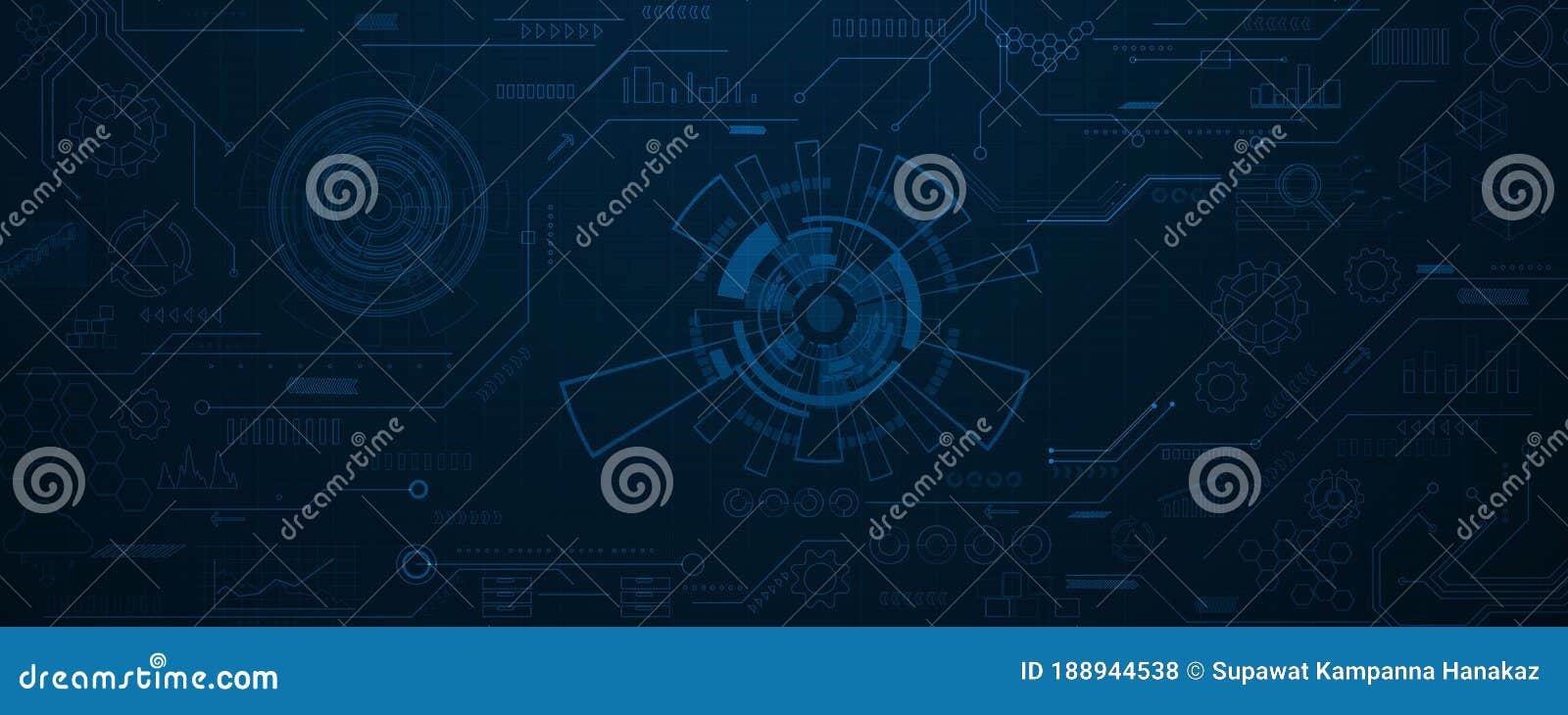 Big Data Technology Vector Background Particle Mist Network Stock