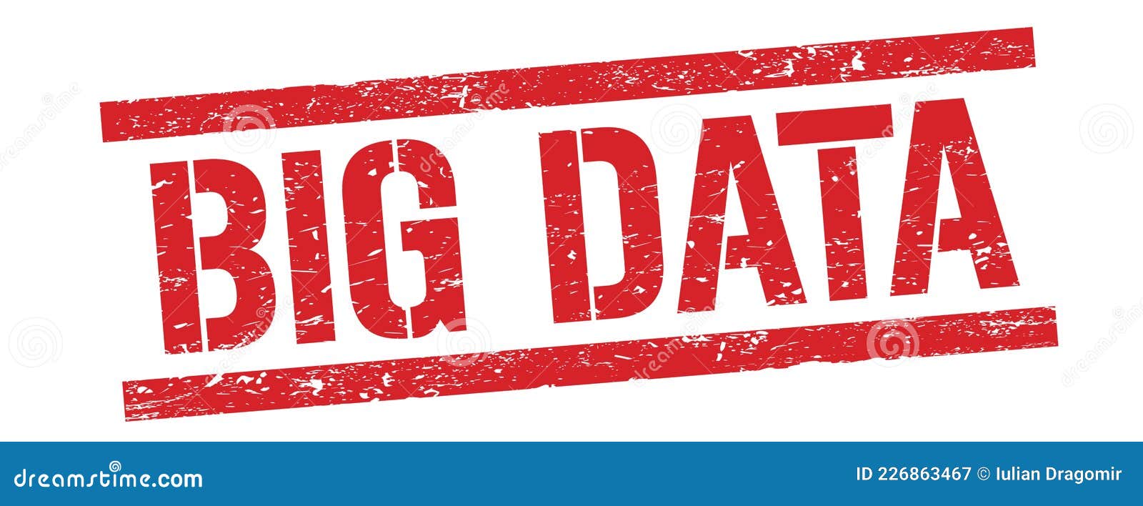 BIG DATA Text on Red Vintage Lines Stamp Stock Illustration ...