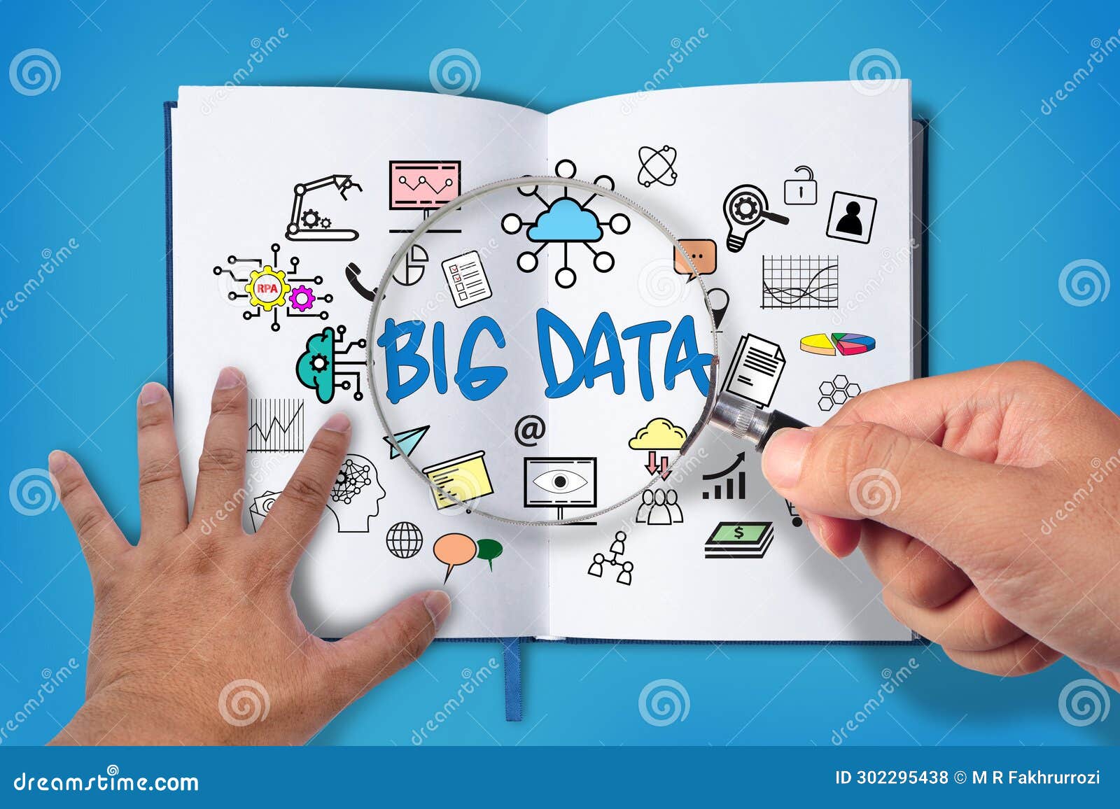 Big Data, Text Symbol Icon, Business Terms Stock Photo - Image of ...