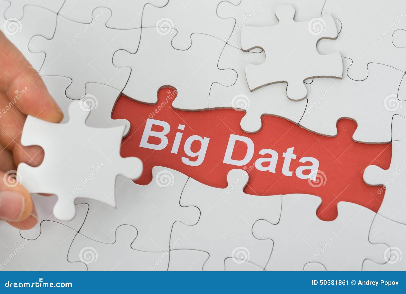Big Data Text Under Jig Saw Puzzle Stock Image - Image of jigsaw, link ...