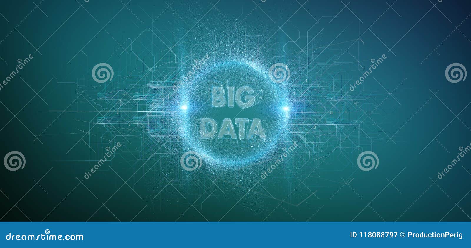 Big Data Title Isolated on a Background Stock Illustration ...