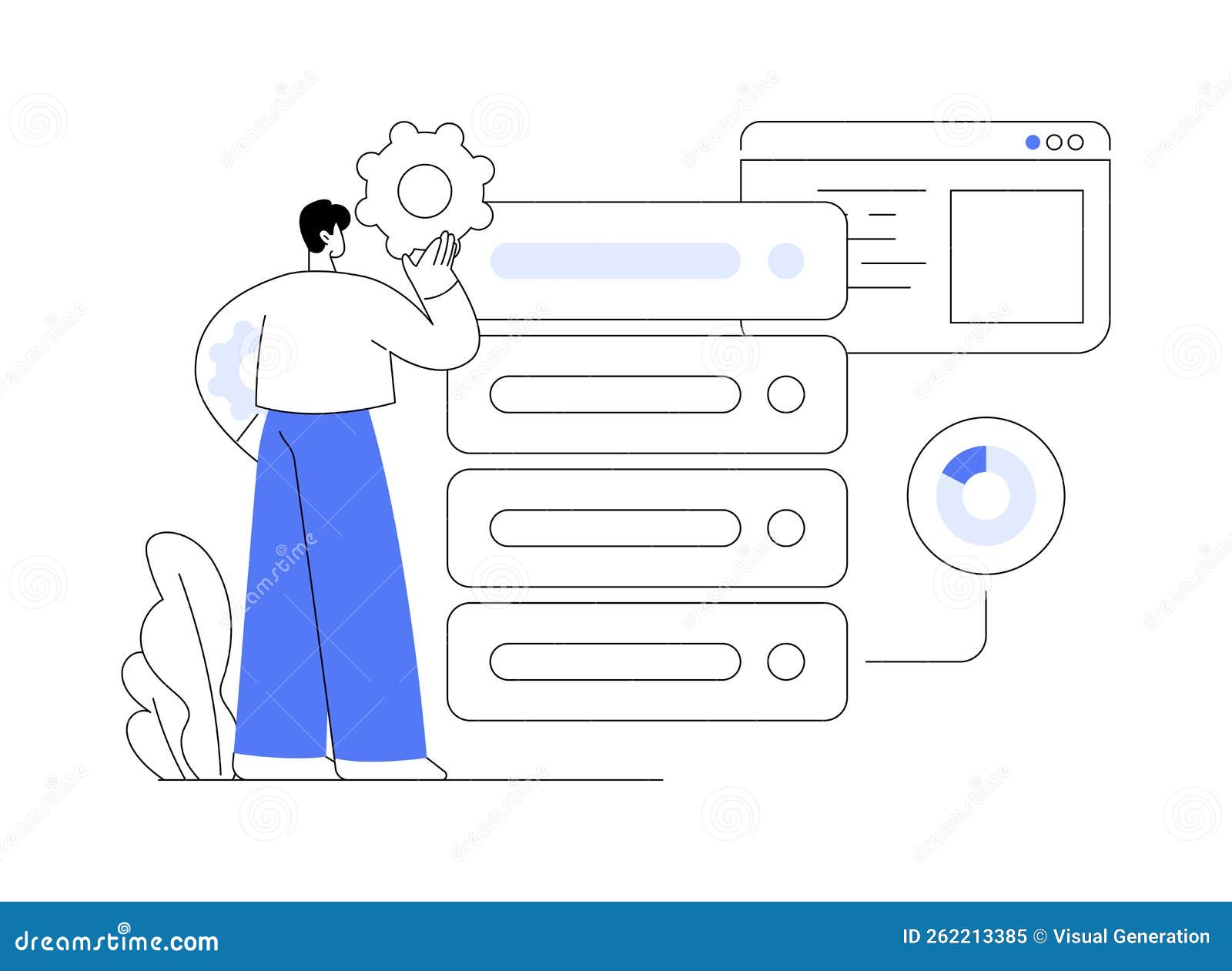 Big Data Tools Abstract Concept Vector Illustration. Stock Vector ...