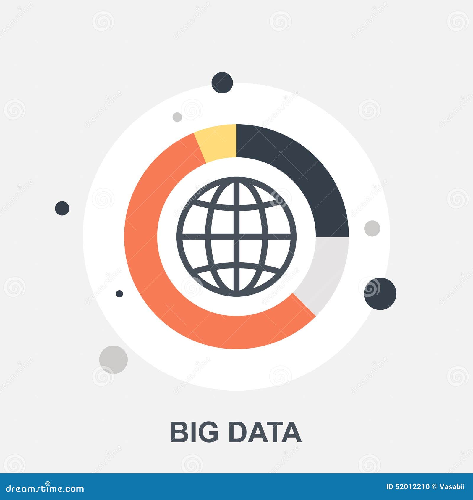 Big Data stock vector. Illustration of management, analysis - 52012210