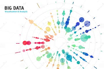 Big Data Visual Representation. Complex Big Data Analysis. Information Visualization Concept ...
