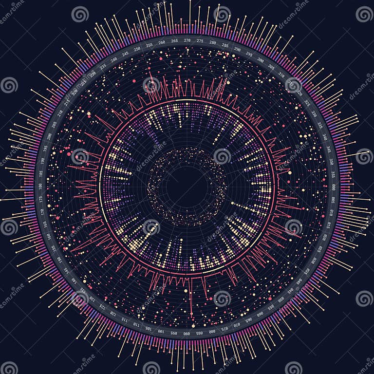 Big Data Visual Representation. Complex Big Data Analysis. Information Visualization Concept ...