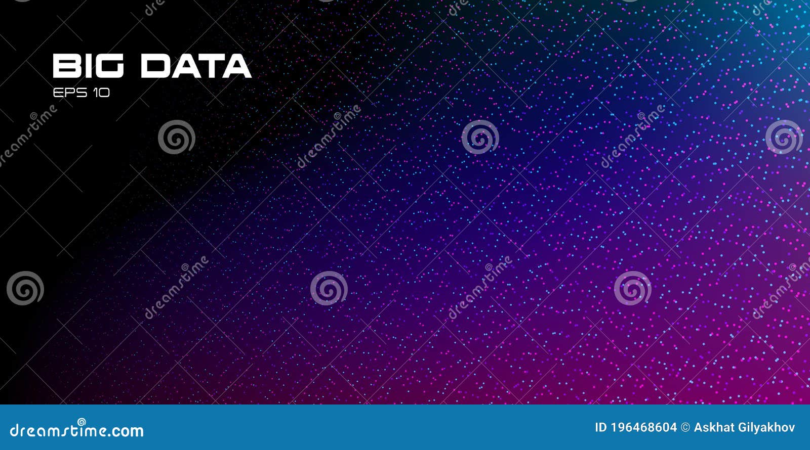 Big Data Visualization. Abstract Background of a Large Number of ...
