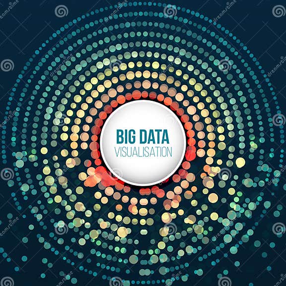 Big Data Visualization Abstract Background With Lines Array And Binary 2099