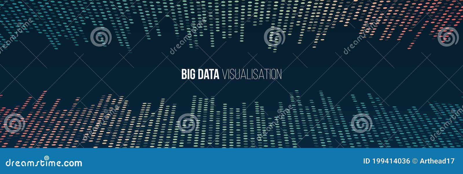 Big Data Visualization Abstract Background With Lines Array And Binary Code Connection
