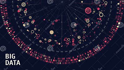 Big Data Visualization. Abstract Data Diagram. Radial Plot. Visual Big ...