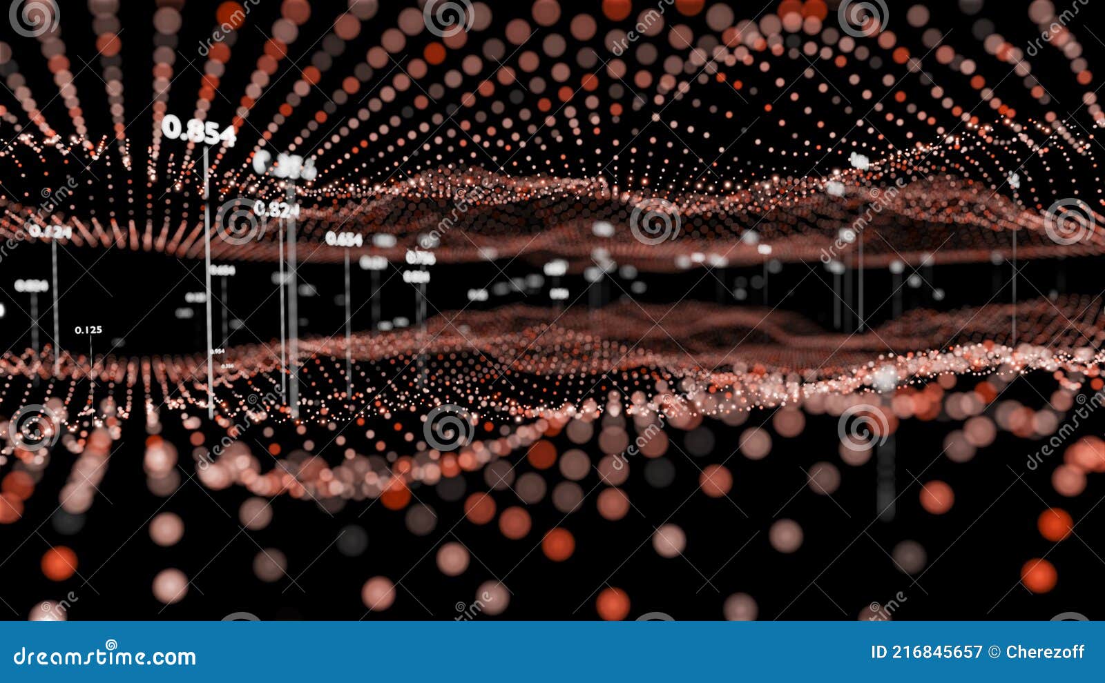 Big Data Visualization Abstract Structure Stock Illustration Illustration Of Grid Scientific