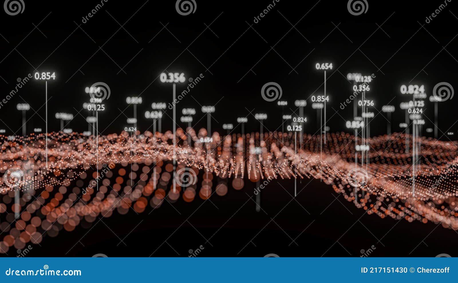Big Data Visualization. Abstract Structure Stock Illustration ...