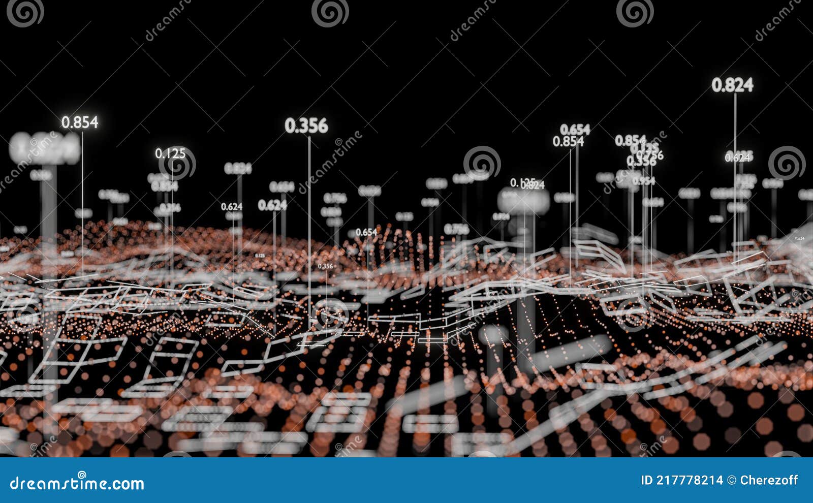 Big Data Visualization Abstract Structure Stock Illustration Illustration Of Science Polygon