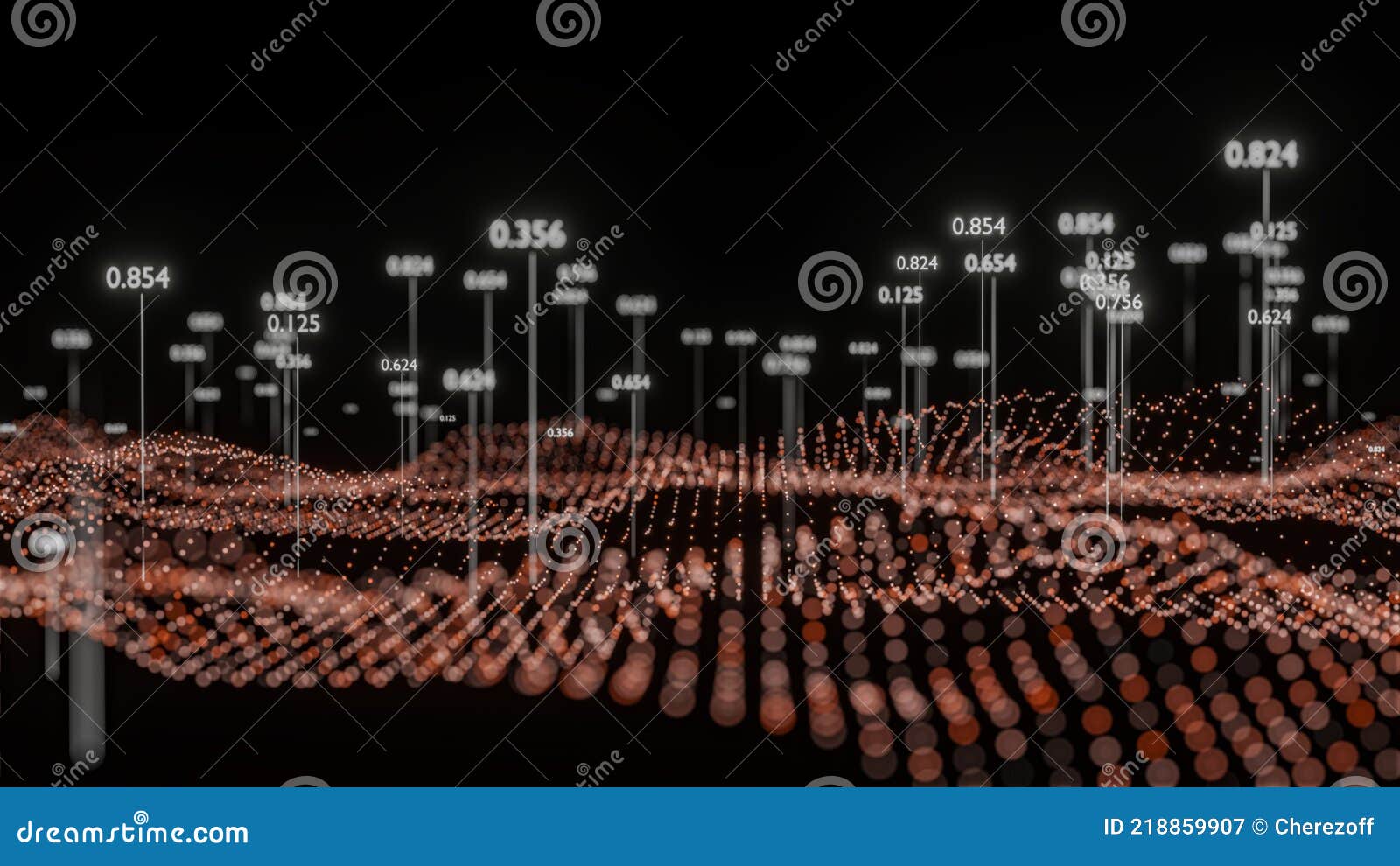 Big Data Visualization. Abstract Structure Stock Illustration ...