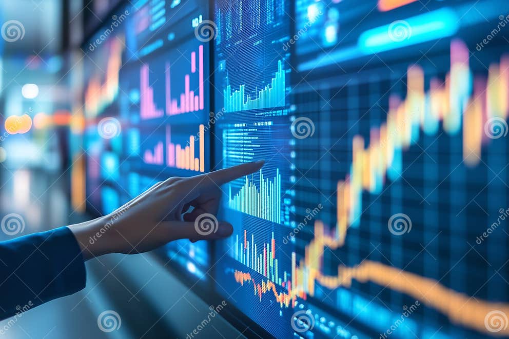 Big Data Visualization and Analysis Concept by Generative Ai Stock ...