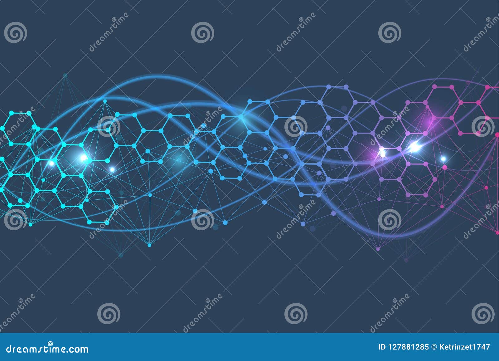 Big Data Visualization Background. Modern Futuristic Virtual Abstract ...