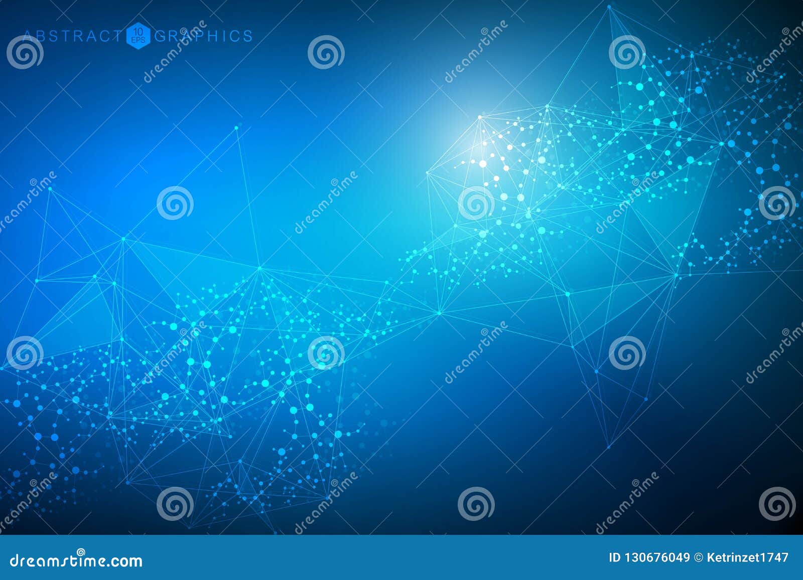 Big Data Visualization Background. Modern Futuristic Virtual Abstract ...