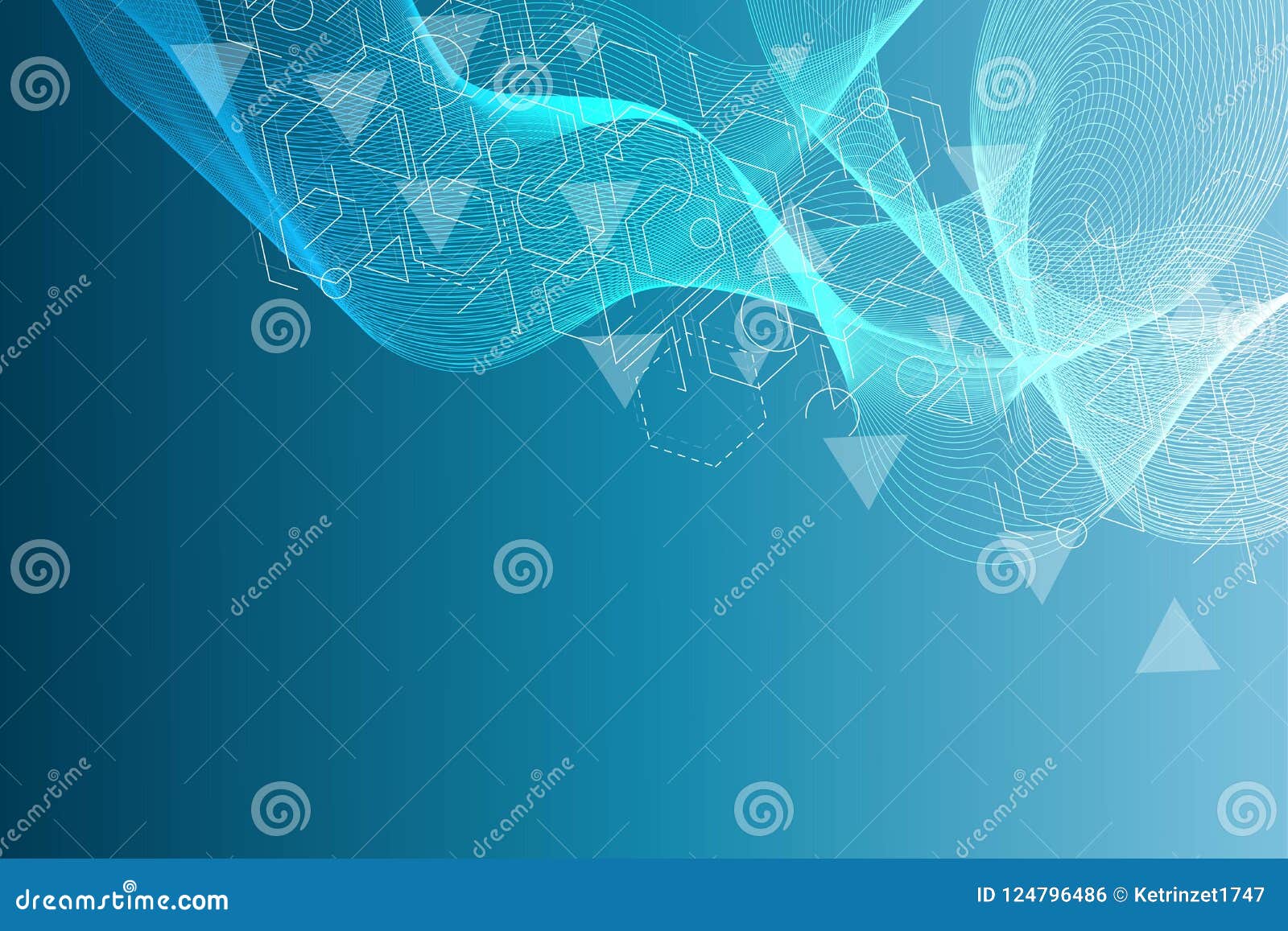 Big Data Visualization Background. Modern Futuristic Virtual Abstract ...