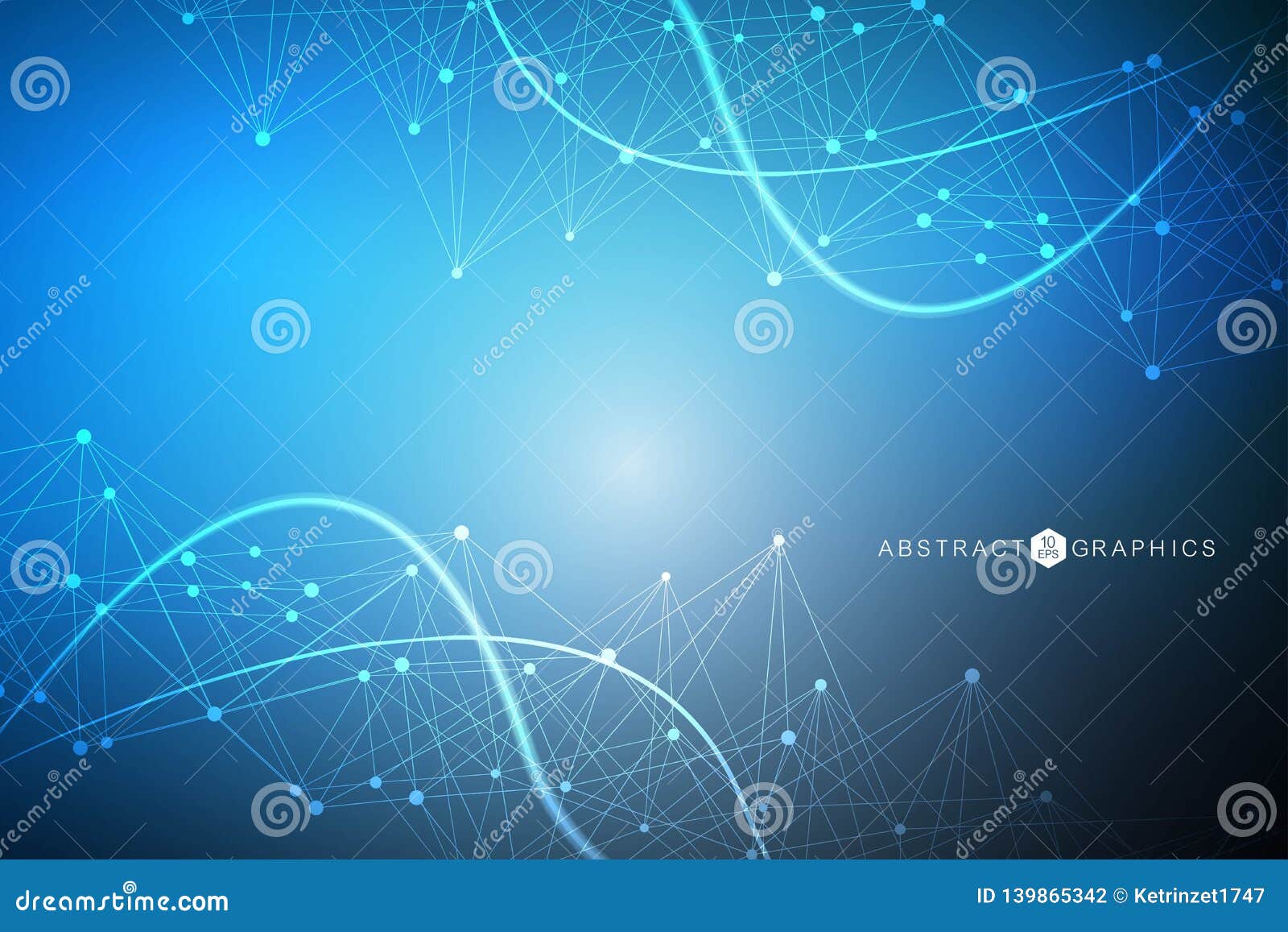 Big Data Visualization Background. Modern Futuristic Virtual Abstract ...