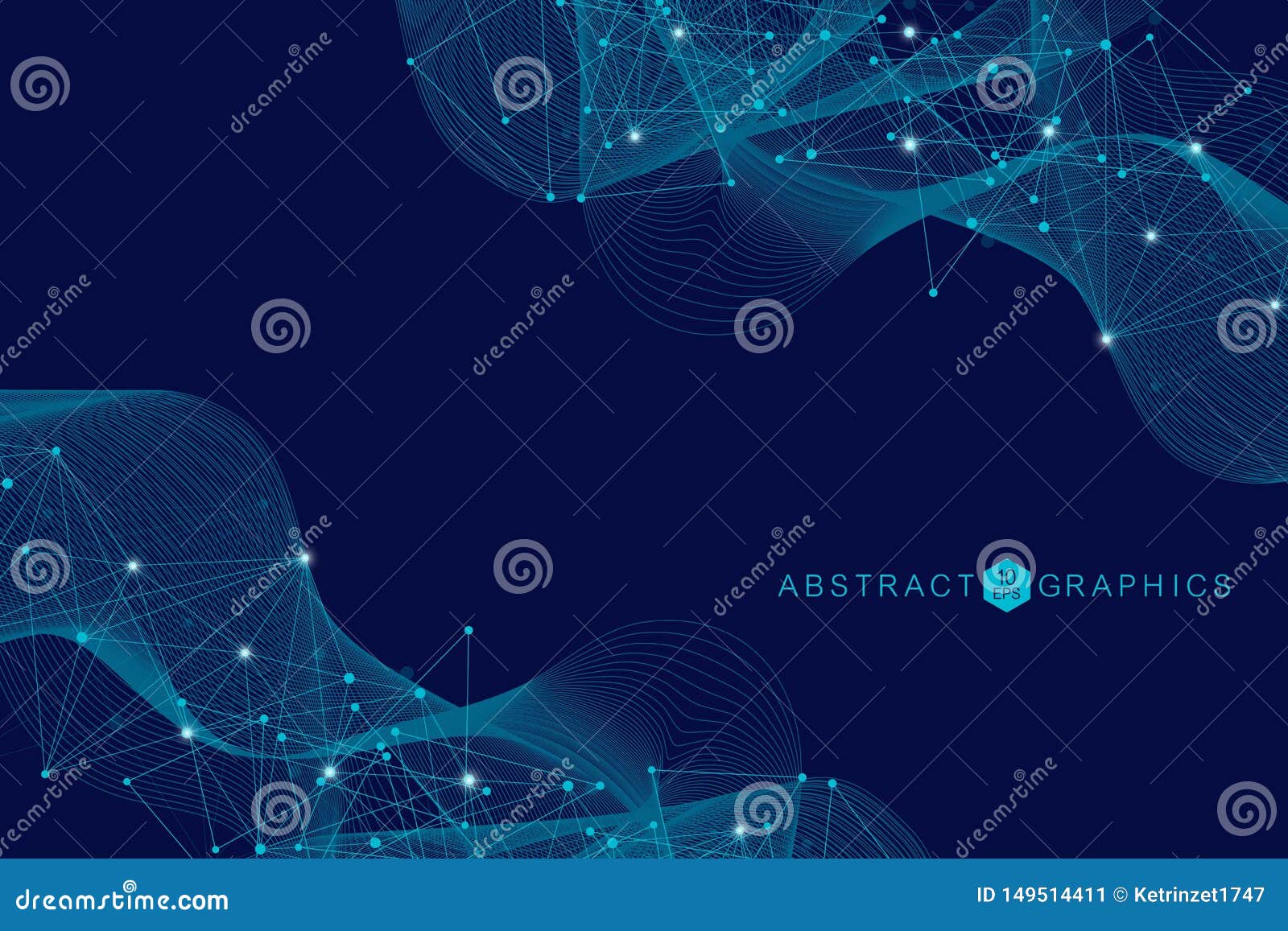 Big Data Visualization Background. Modern Futuristic Virtual Abstract ...