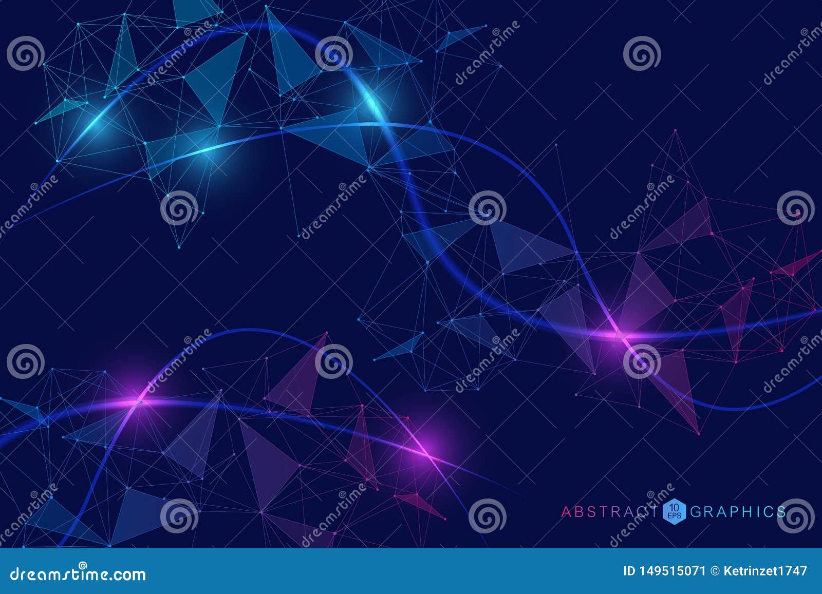Big Data Visualization Background. Modern Futuristic Virtual Abstract ...