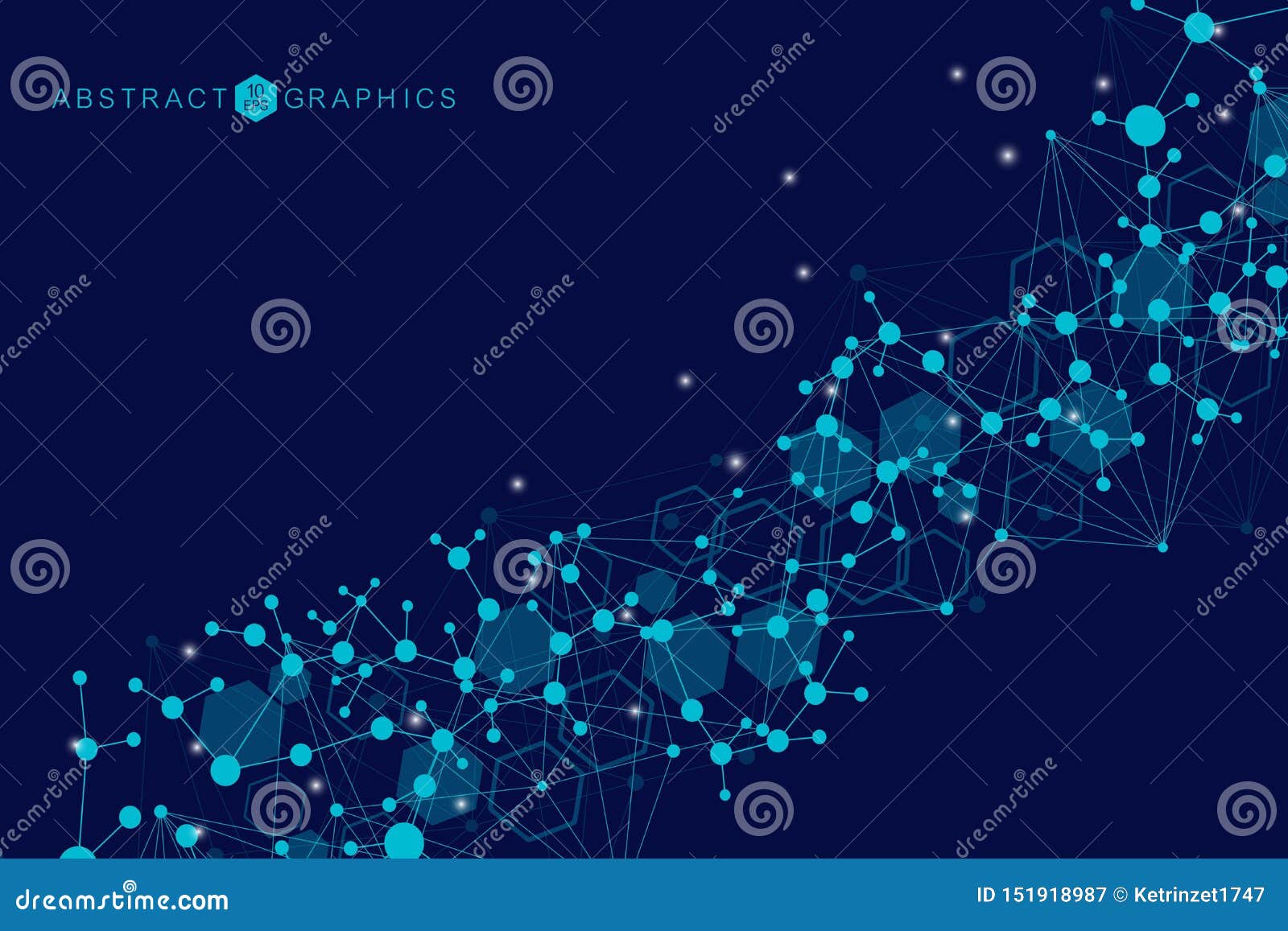Big Data Visualization Background. Modern Futuristic Virtual Abstract ...
