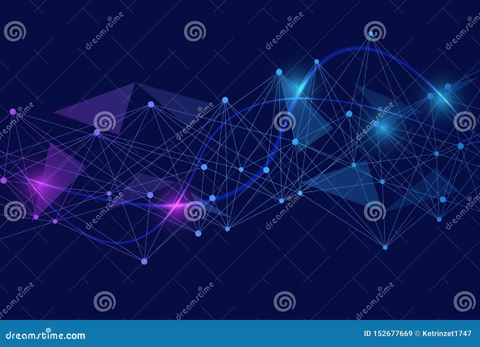 Big Data Visualization Background. Modern Futuristic Virtual Abstract ...