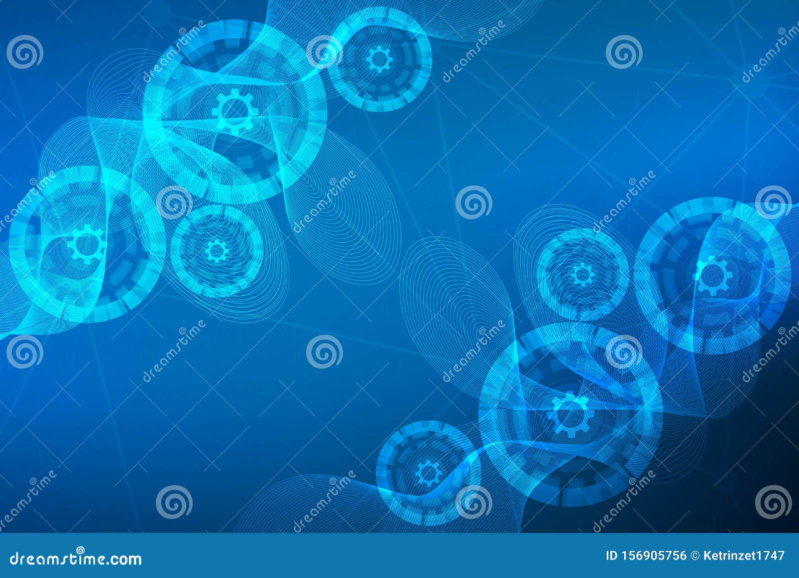 Big Data Visualization Background. Modern Futuristic Virtual Abstract ...