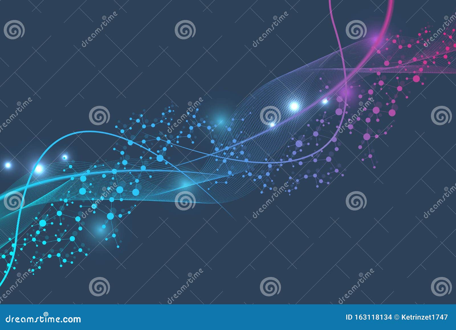Big Data Visualization Background. Modern Futuristic Virtual Abstract ...