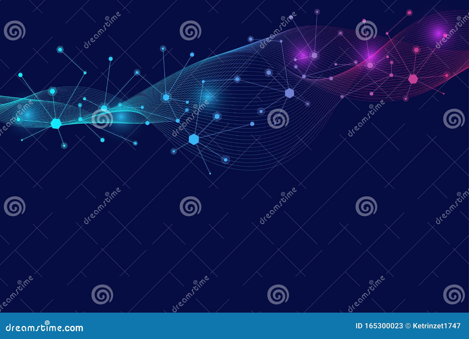 Big Data Visualization Background. Modern Futuristic Virtual Abstract ...