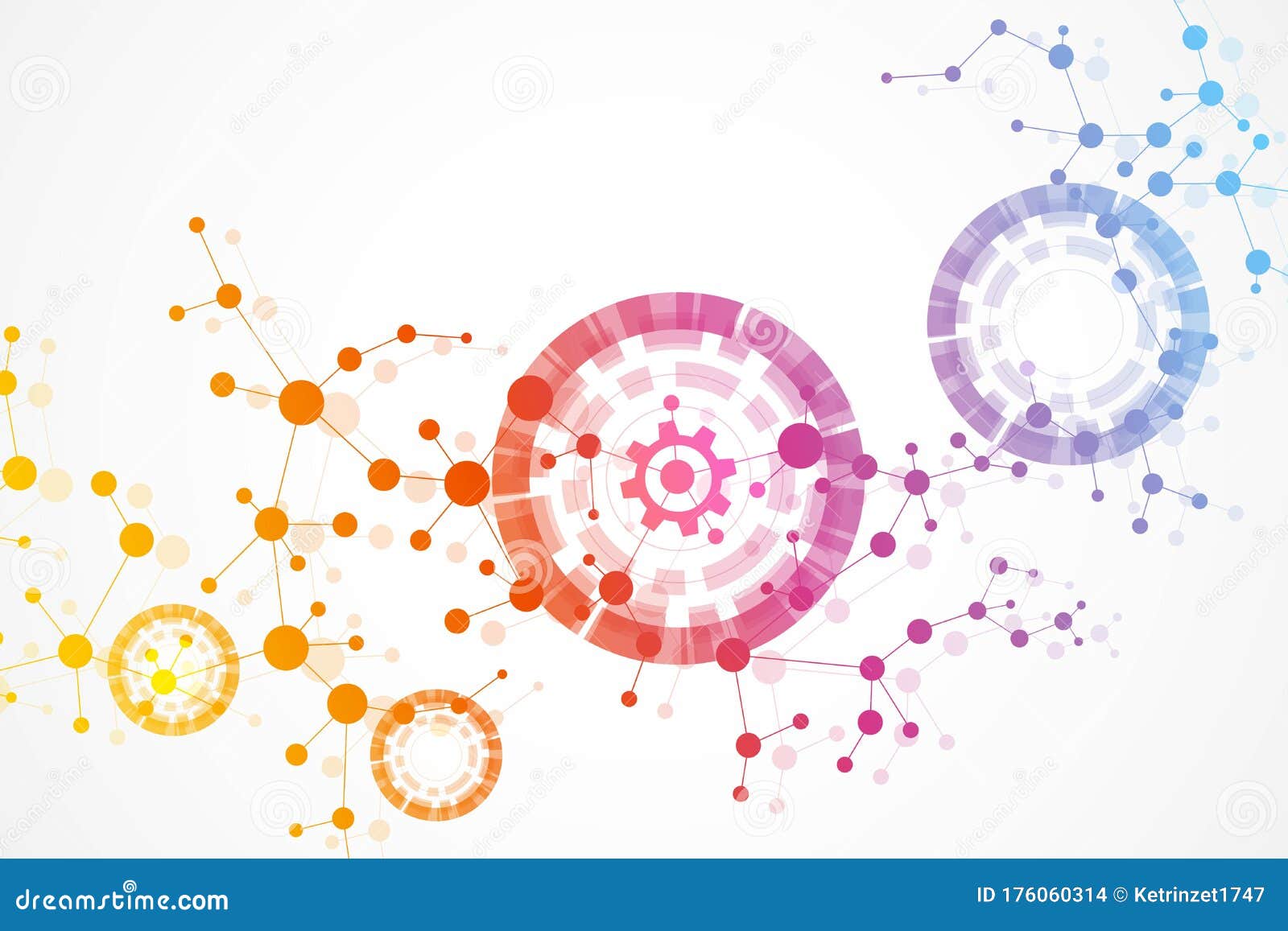Big Data Visualization Background. Modern Futuristic Virtual Abstract ...
