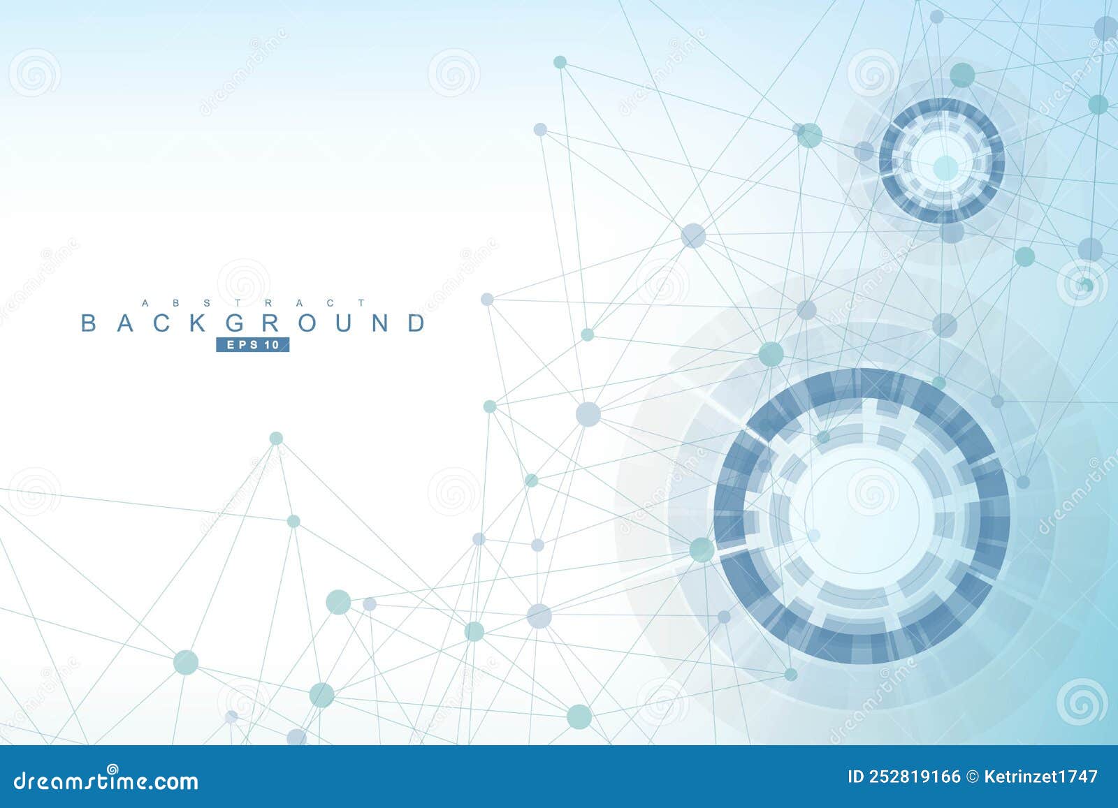 Big Data Visualization Background. Modern Futuristic Virtual Abstract ...