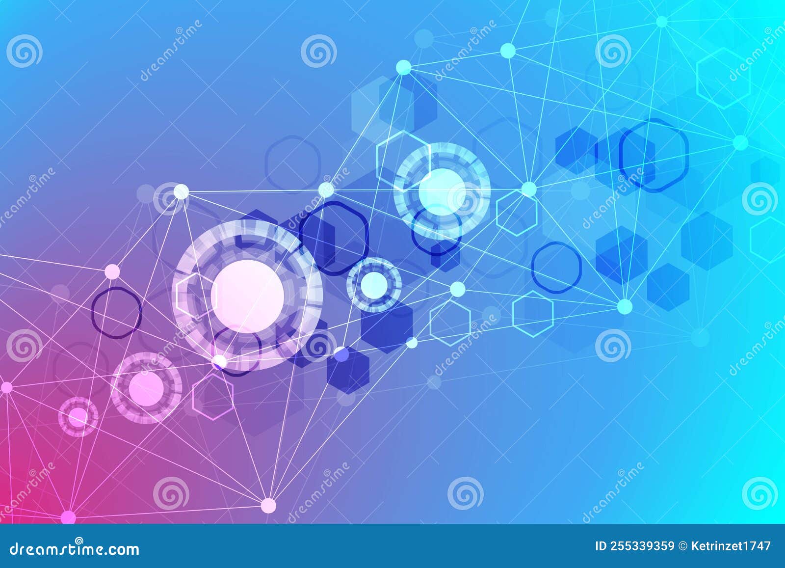 Big Data Visualization Background. Modern Futuristic Virtual Abstract ...