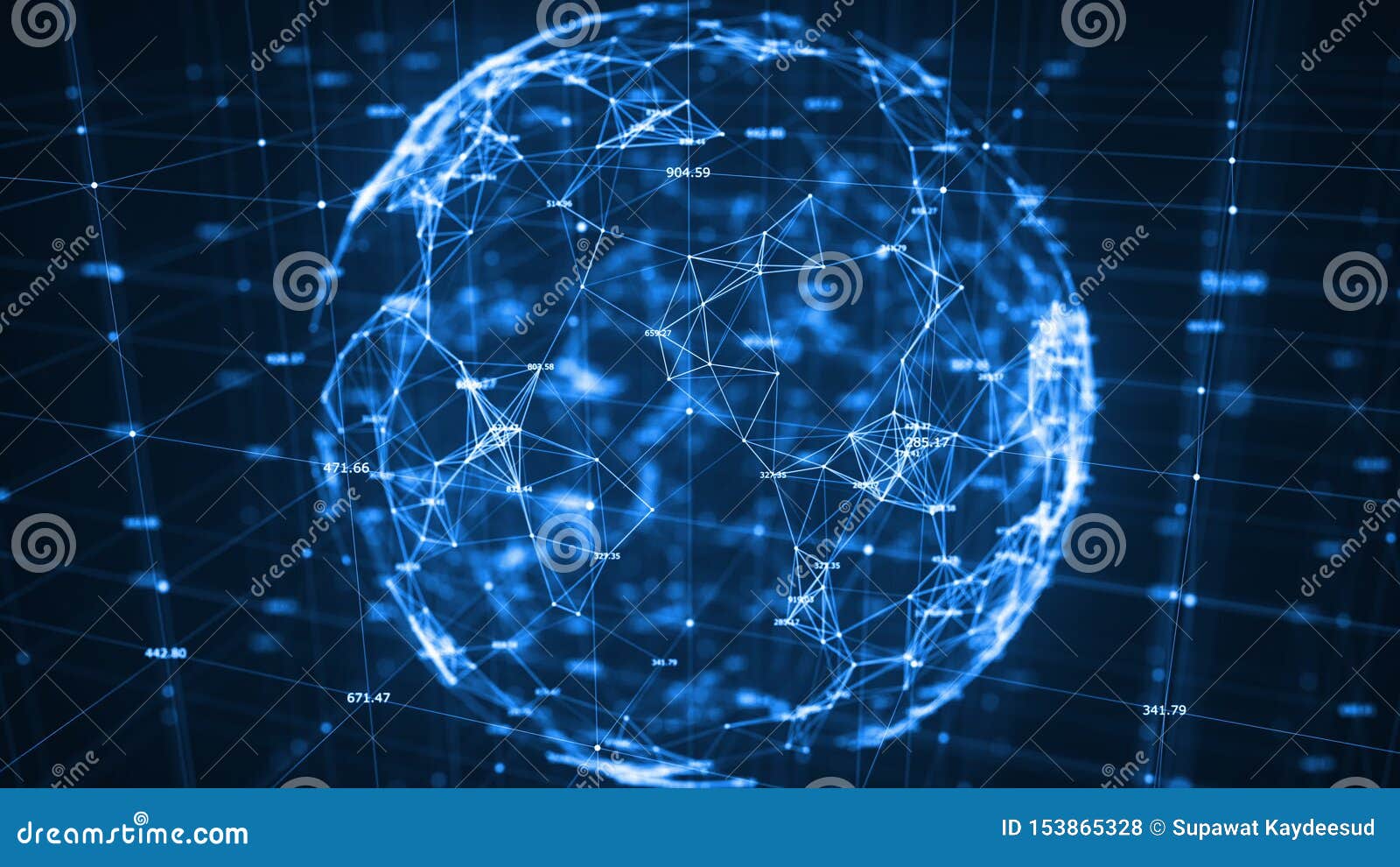 Big Data Visualization Concept. Machine Learning Algorithms. Analysis ...