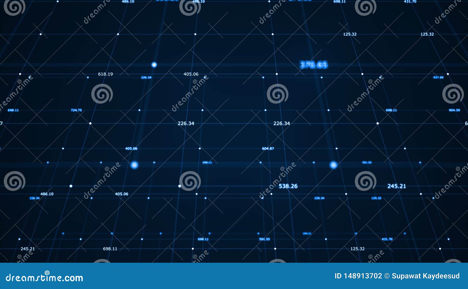 Big Data Visualization Concept Stock Illustration - Illustration of ...