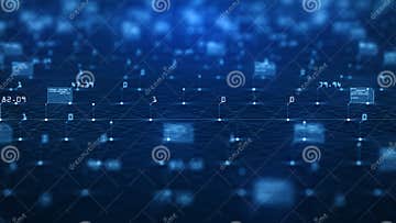 Big Data Visualization Concept. Machine Learning Algorithms. Analysis ...