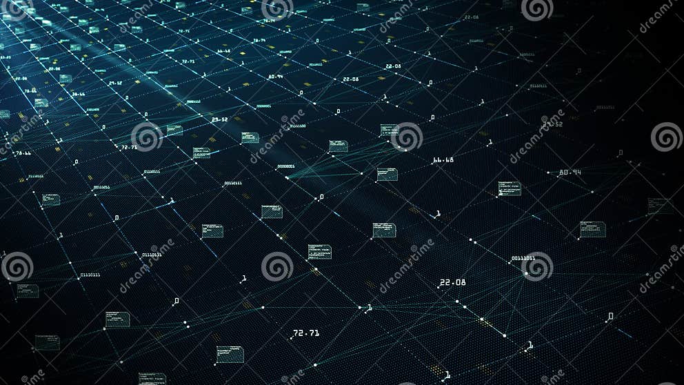 Big Data Visualization Concept. Machine Learning Algorithms. Analysis ...