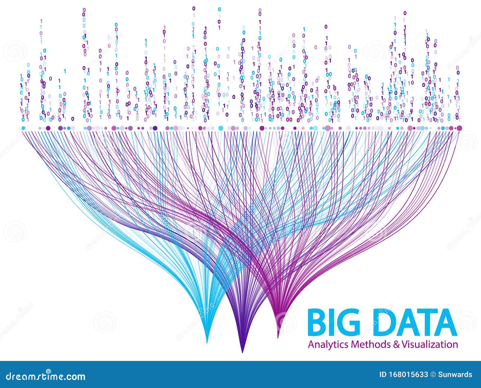 Big Data Visualization Concept Vector. Stock Vector - Illustration of ...